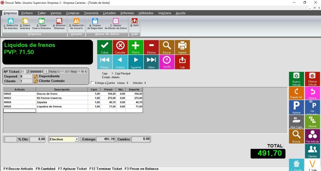 Doscar: Doscar Taller